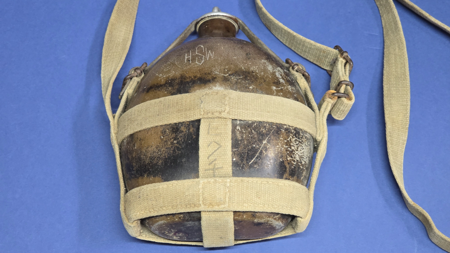 WW2 Imperial Japanese Army Canteen & Harness (named) - Vault Militaria