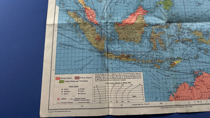WW2 Daily Mail War Map of the Far East - Vault Militaria
