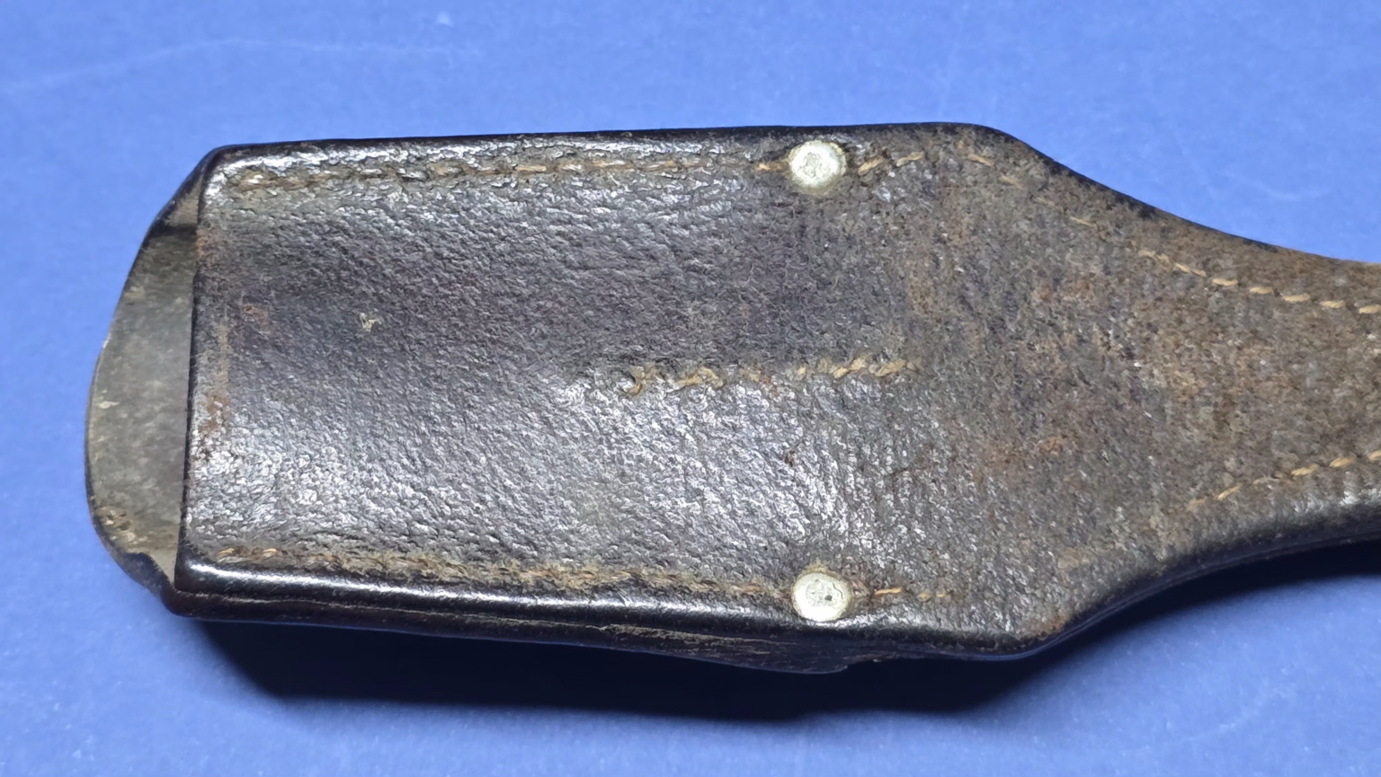 WW2 German K98 Brown Leather Frog - Stitching & Rivets Intact - Vault ...