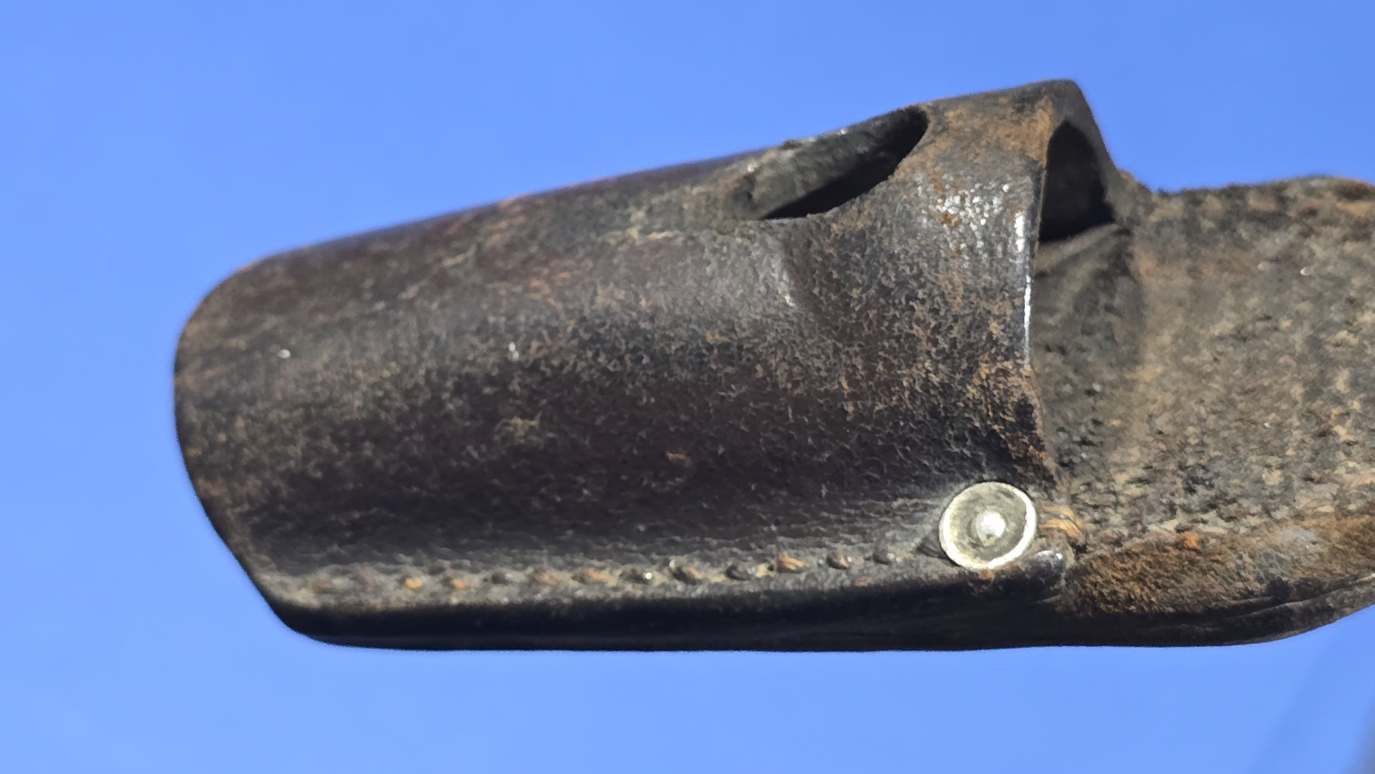 WW2 German K98 Brown Leather Frog - Stitching & Rivets Intact - Vault ...