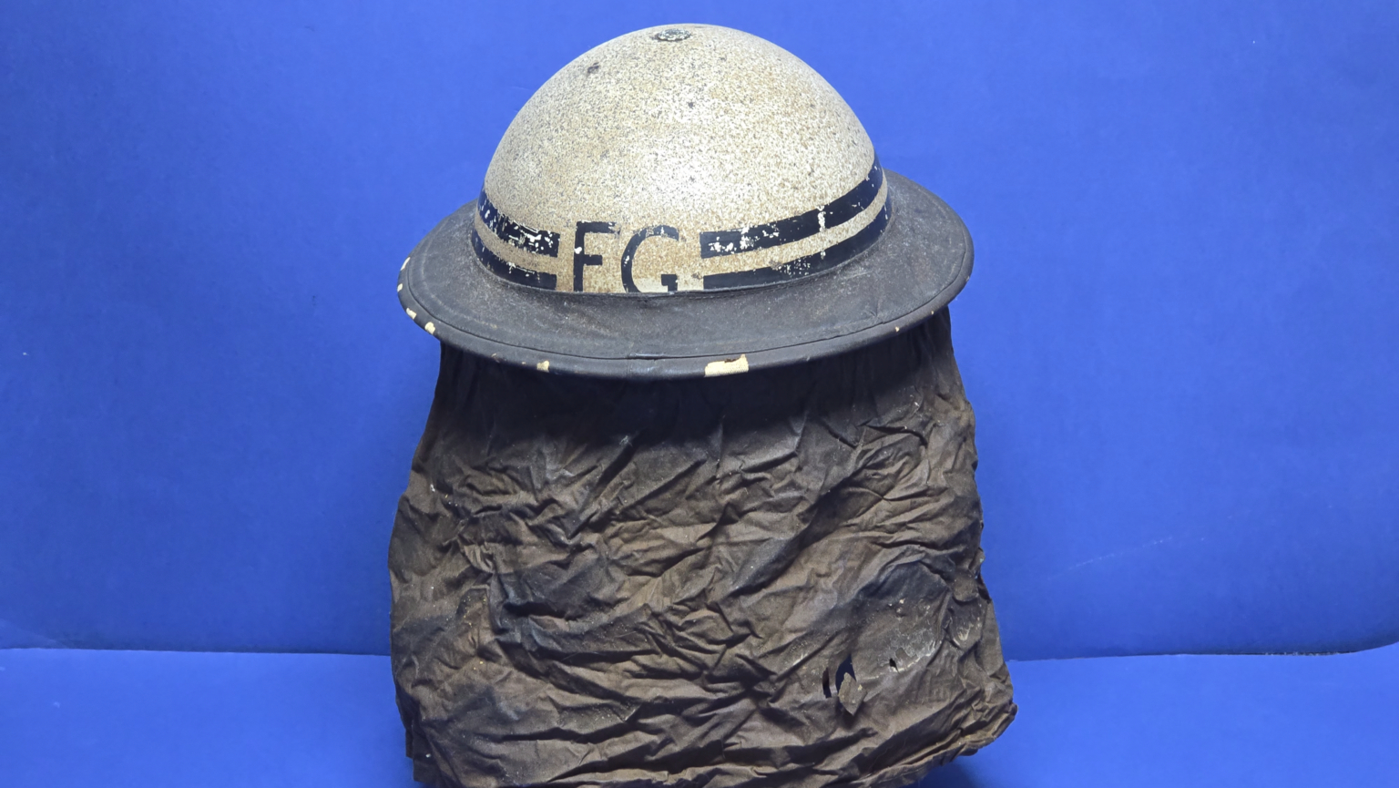 WW2 British Fire Guard Mk II Helmet - 1939 Liner - First Pattern Gas ...
