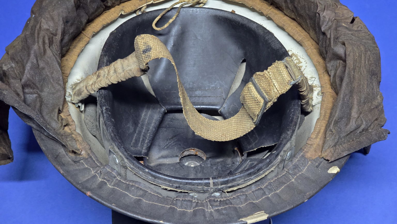 WW2 British Fire Guard Mk II Helmet - 1939 Liner - First Pattern Gas ...