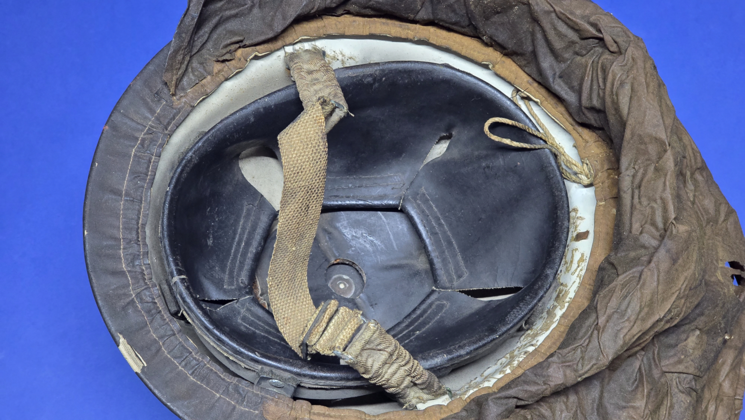 WW2 British Fire Guard Mk II Helmet - 1939 Liner - First Pattern Gas ...